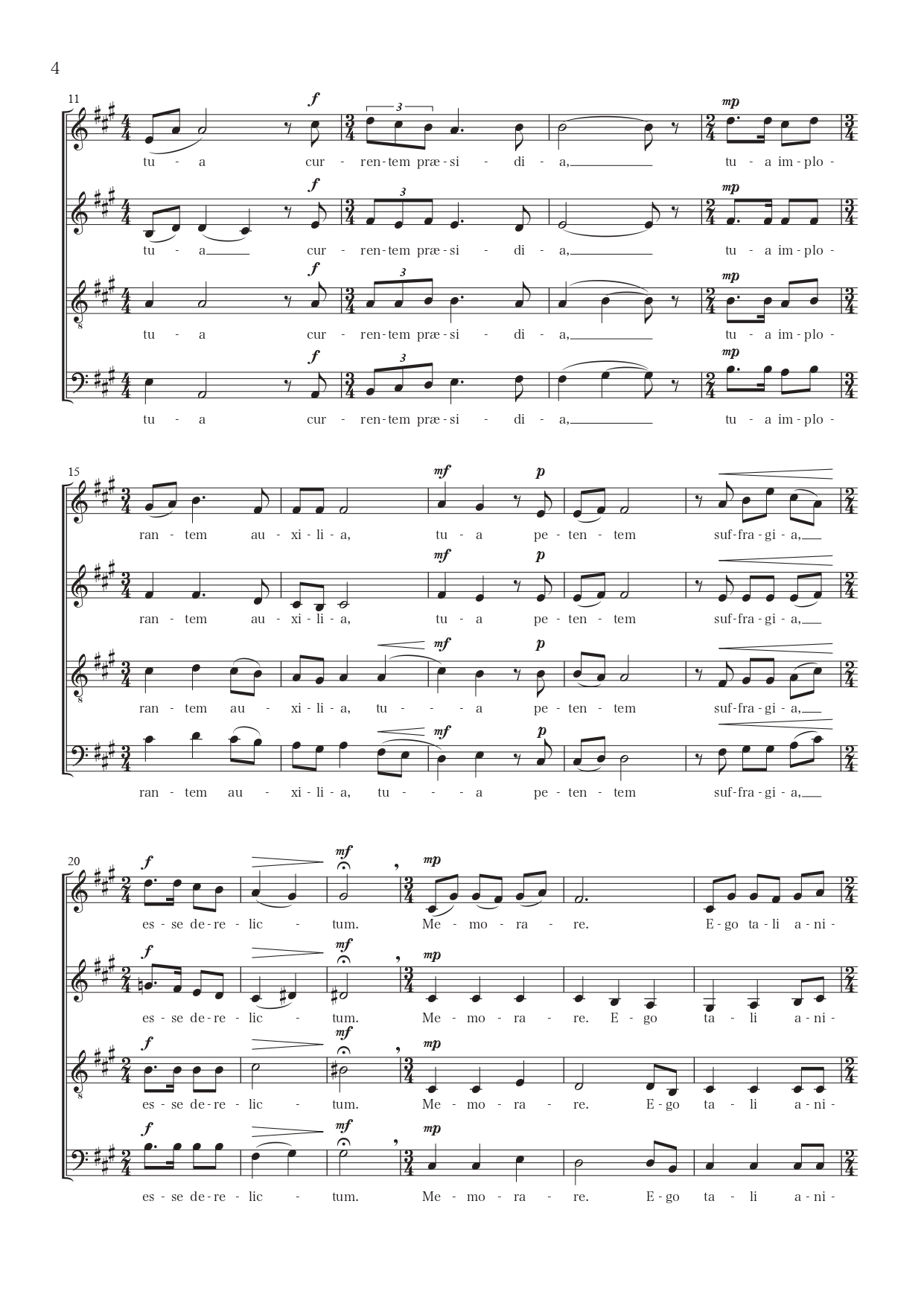 Memorare – 合唱楽譜の出版 −東京国際合唱機構−