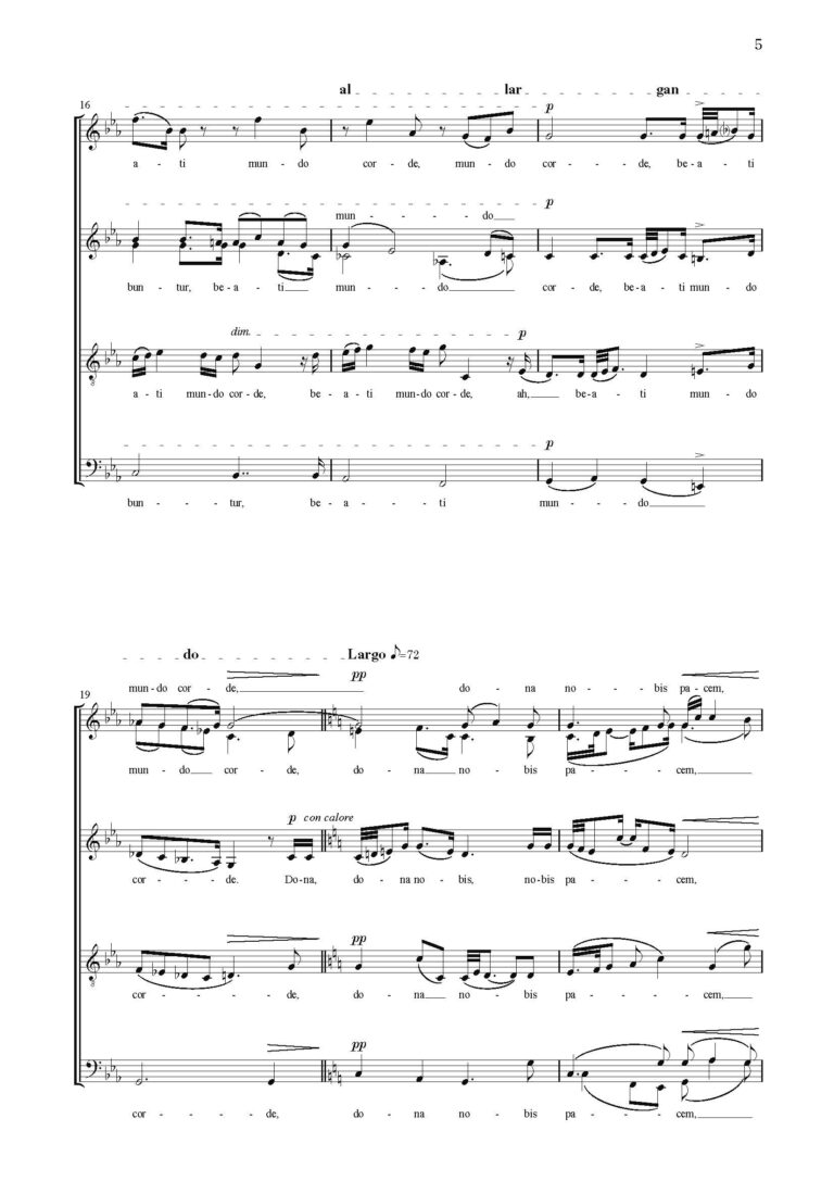 Beati mundo corde – 合唱楽譜の出版 −東京国際合唱機構−